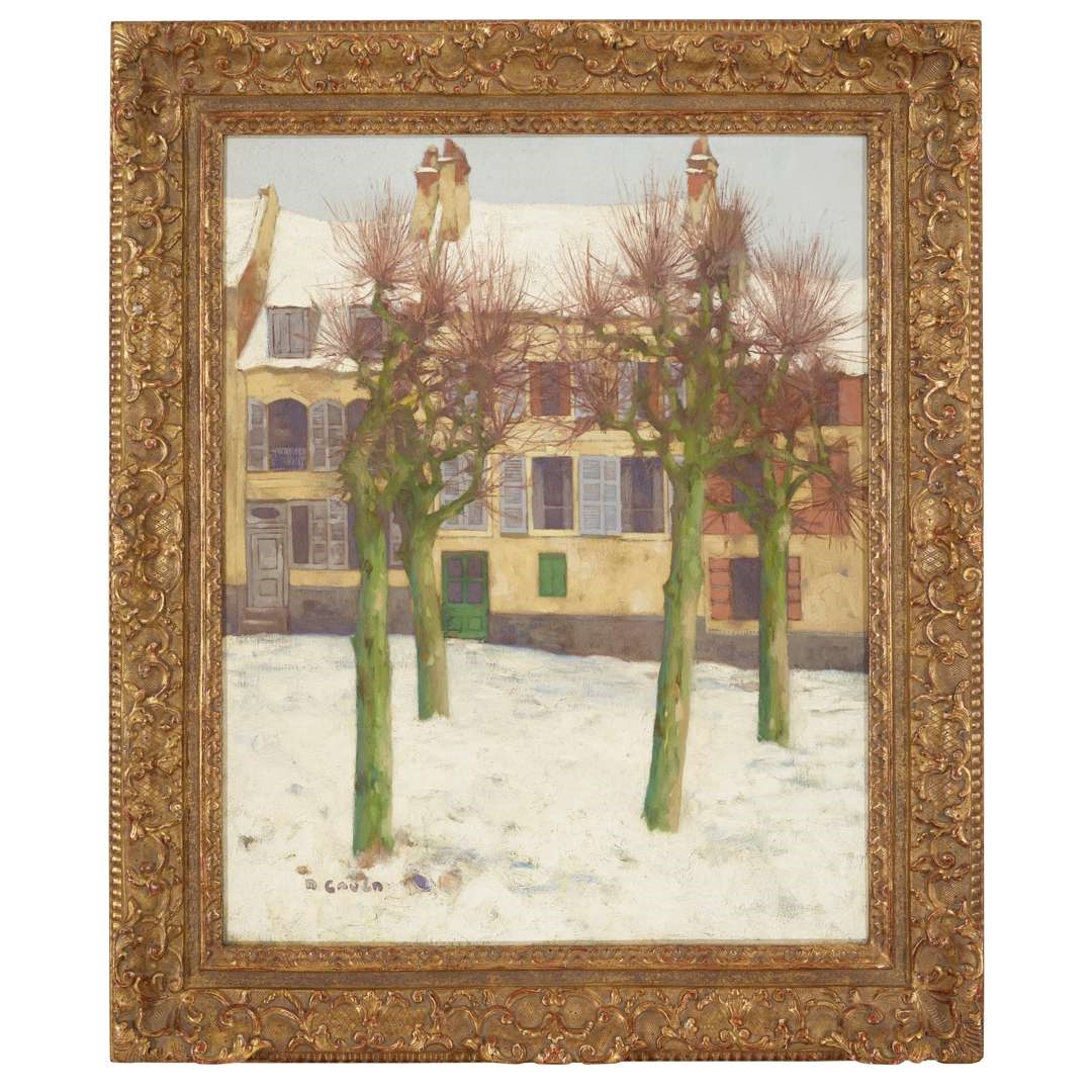 David Gauld | FRENCH VILLAGE IN THE SNOW | MutualArt