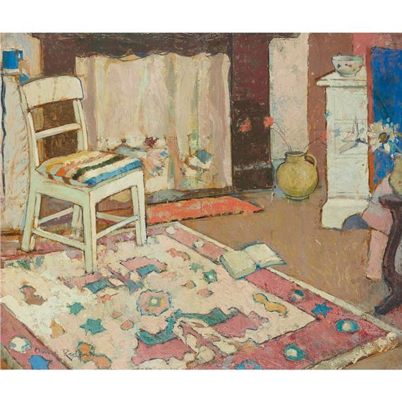 Anne Redpath | INTERIOR WITH PATTERNED RUG | MutualArt