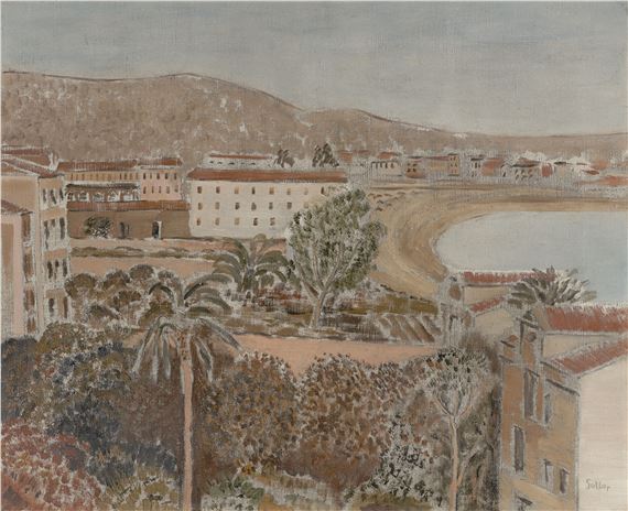 Bruno Goller | Southern Italian city by the sea (1924 - 1925) | MutualArt