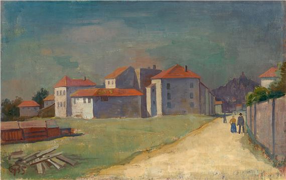 Karl Hofer | Muzzano (landscape in Ticino (1935) | MutualArt