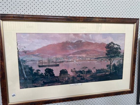 Haughton Forrest | FRAMED HAUGHTON FORREST PRINT - HOBART 1886 (1886 ...