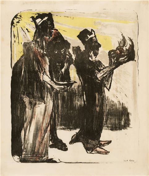 Emil Nolde | Japan laid paper (1913) | MutualArt