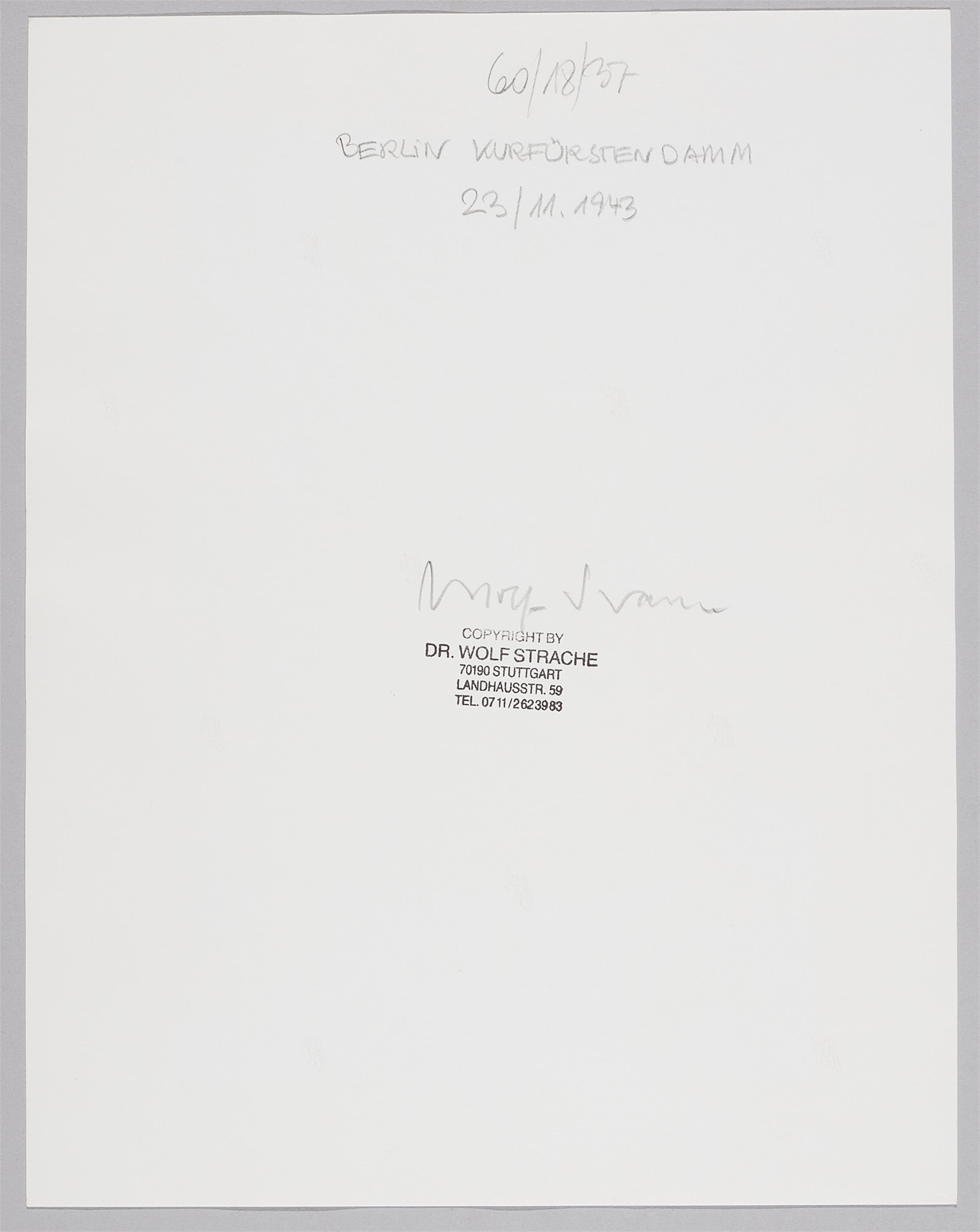 Wolf Strache | Reise in die Vergangenheit, Kurfürstendamm, Berlin (1943 ...