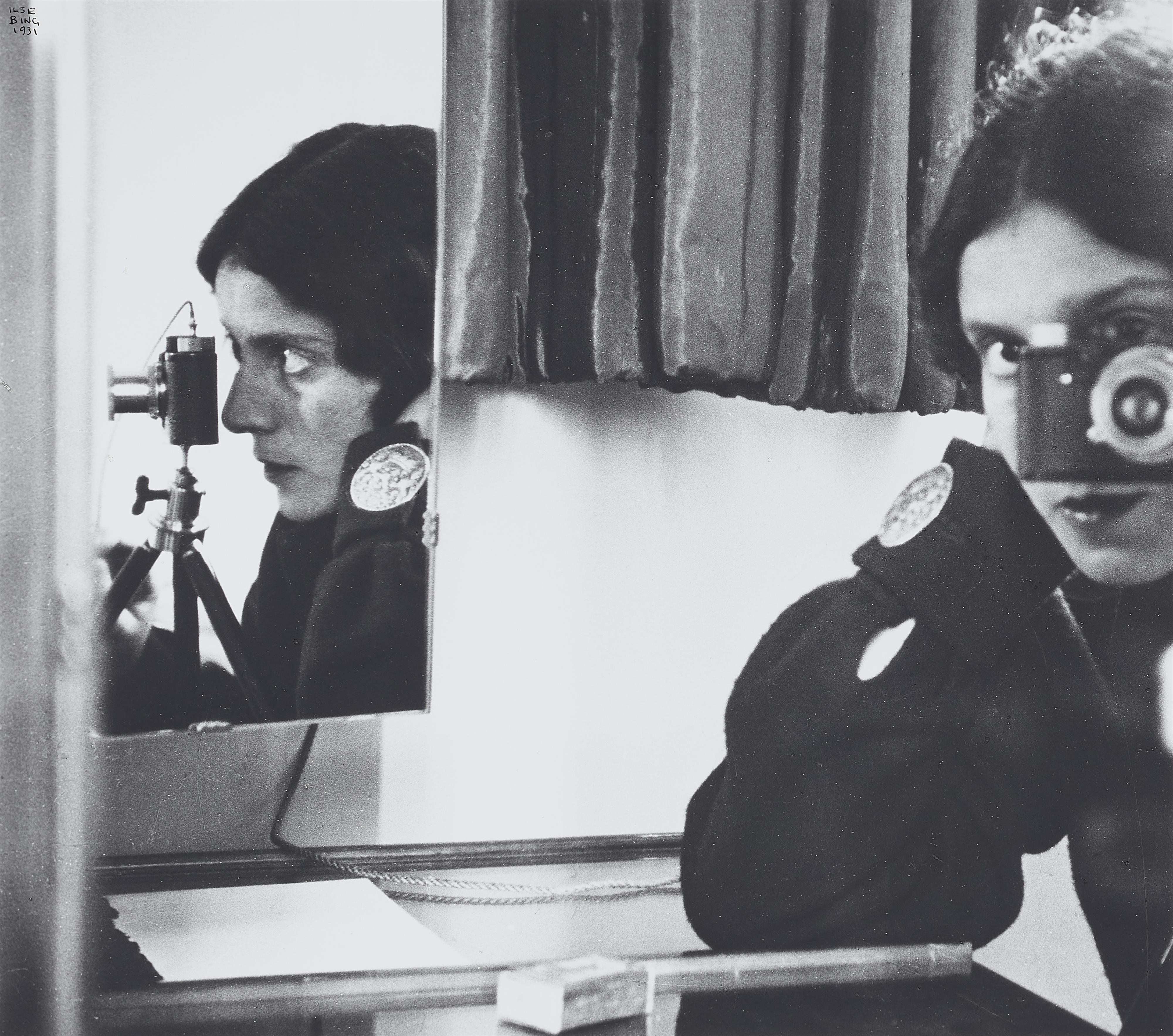 Ilse Bing | Self portrait with Leica | MutualArt