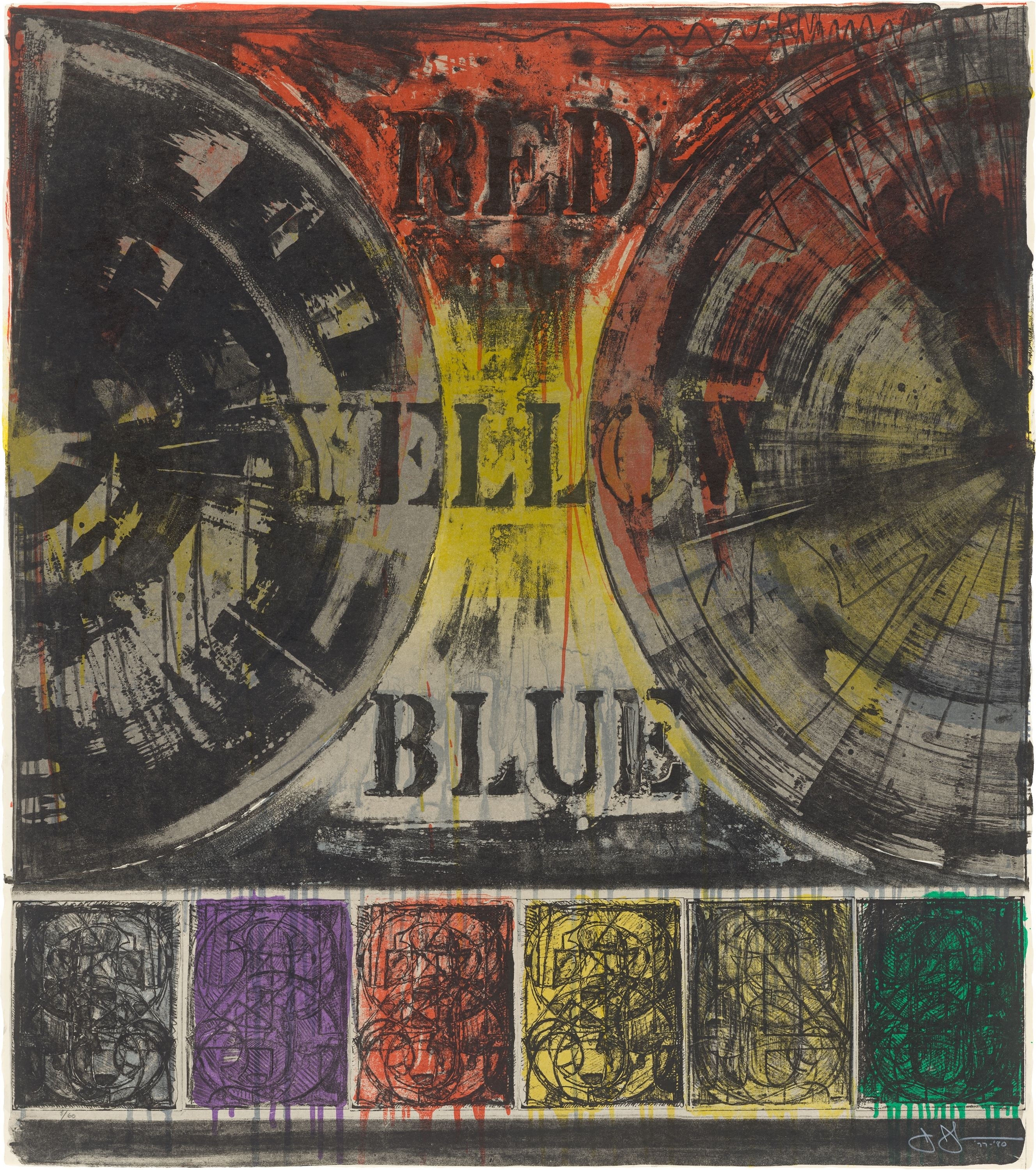 Jasper Johns | 0 THROUGH 9 (U.L.A.E. 34) | MutualArt