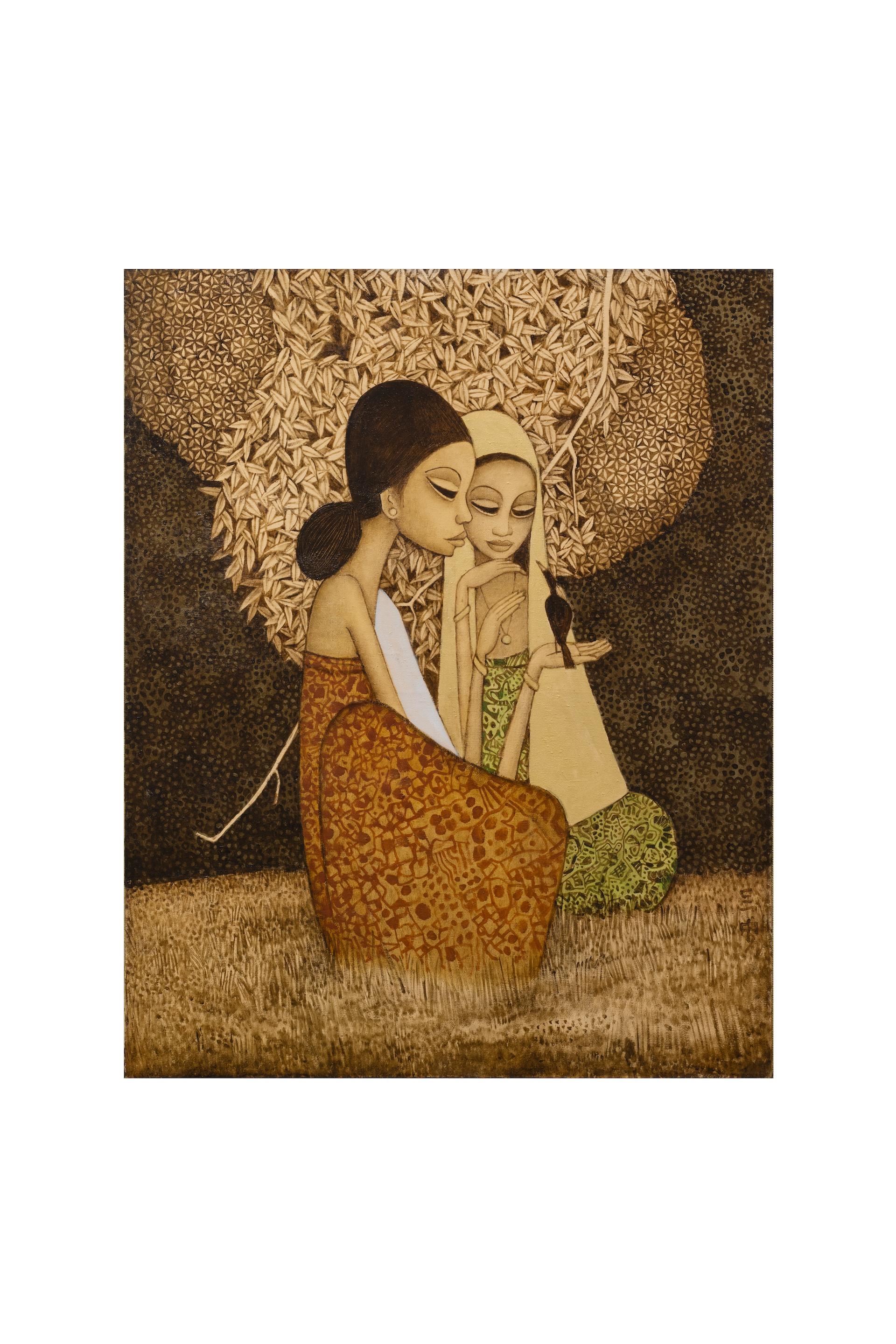 Cheong Soo Pieng | Sisters (1977) | MutualArt