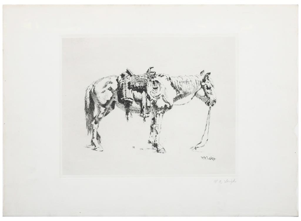William Robinson Leigh | W.R. LEIGH ETCHING DUST STORM | MutualArt