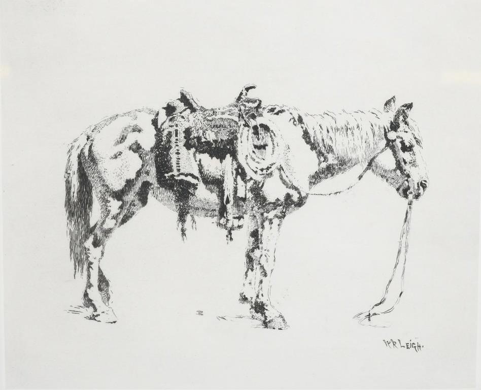 William Robinson Leigh | W.R. LEIGH ETCHING DUST STORM | MutualArt