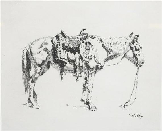 William Robinson Leigh | W.R. LEIGH ETCHING DUST STORM | MutualArt