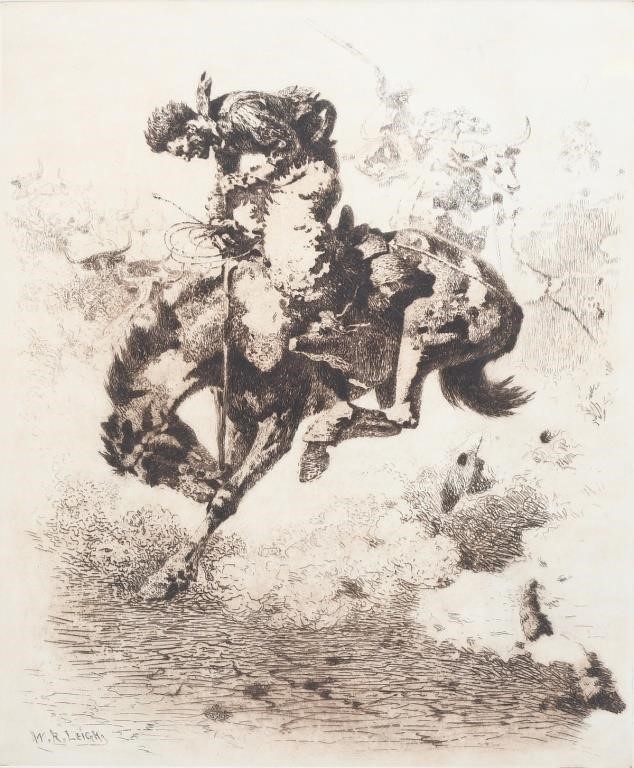 William Robinson Leigh | TWO W.R. LEIGH FOUL ROPE ETCHINGS | MutualArt