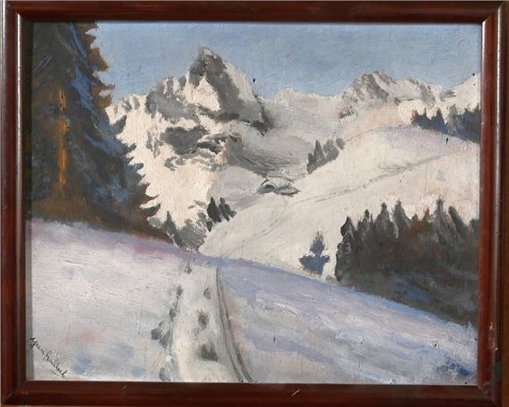 Jean Gaillard | Jean GAILLARD The Mountain Oil on panel signed lower ...