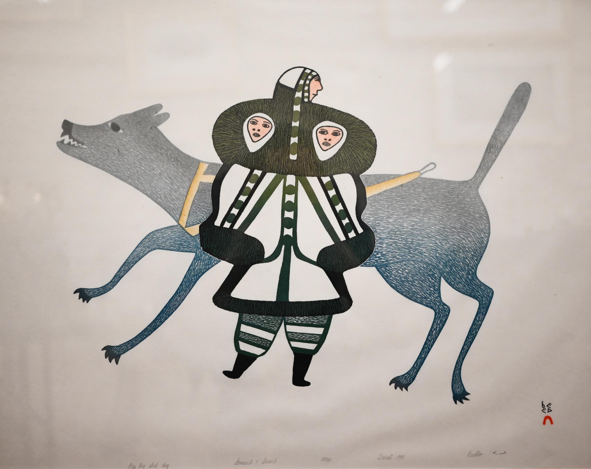 Pudlo Pudat | My big sled dog (1990) | MutualArt