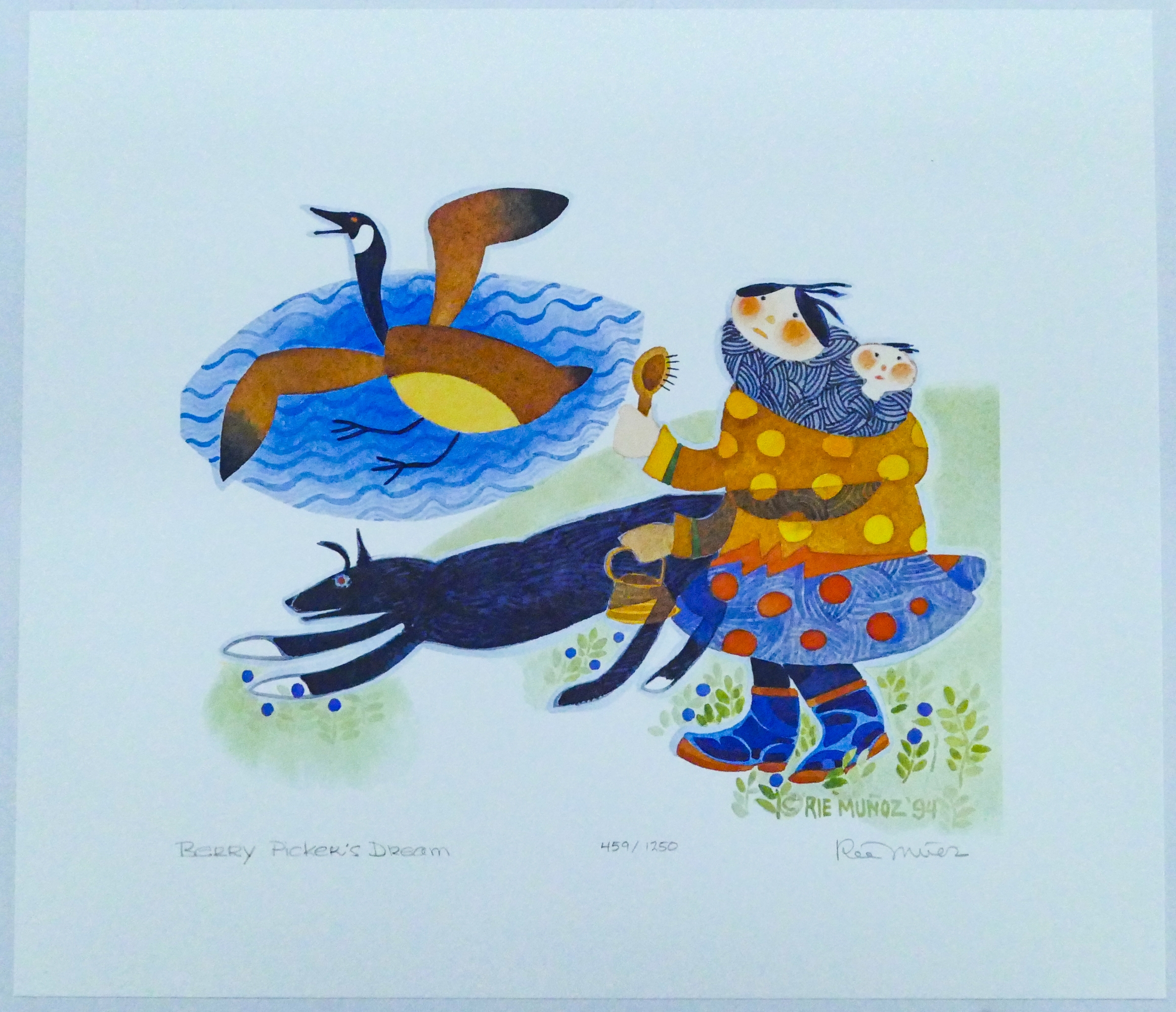 Rie Muñoz | Rie Munoz ''Berry Picker's Dream'' 1994 Signed Print (1994 ...