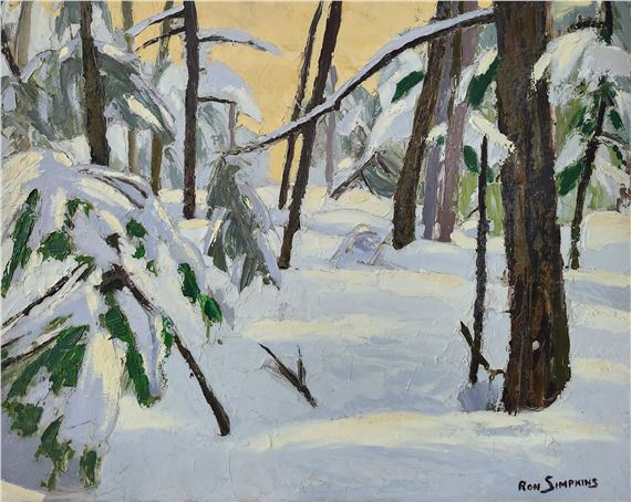 Ronald Simpkins | Deep woods and snow Ile Perrot (1973) | MutualArt