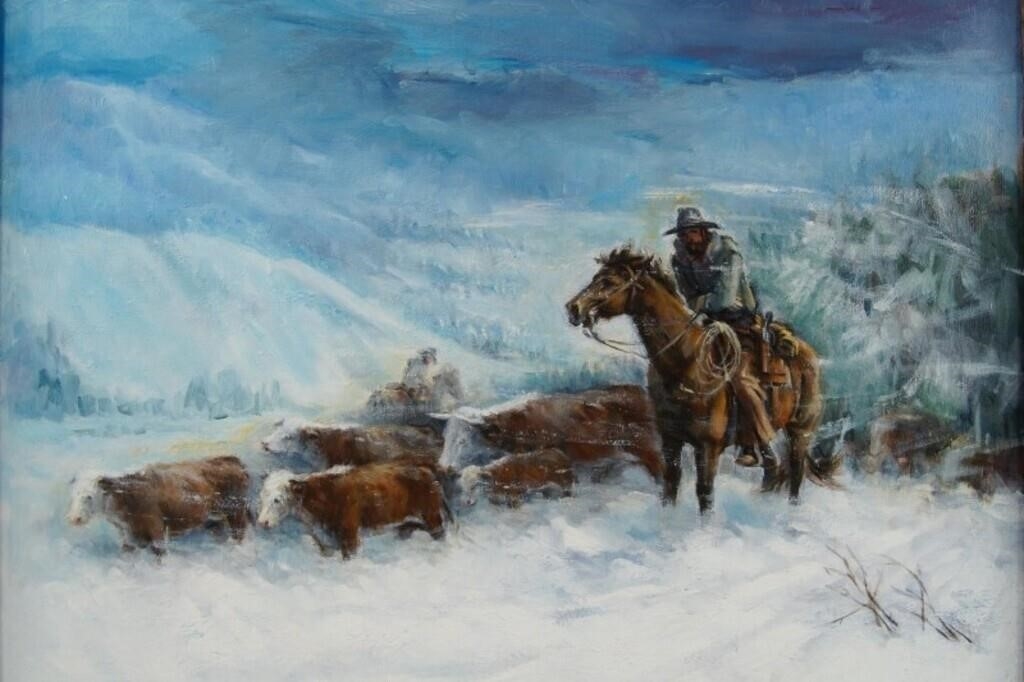 Art Garber | Art Garber oil on canvas - Western Painting (1981) | MutualArt