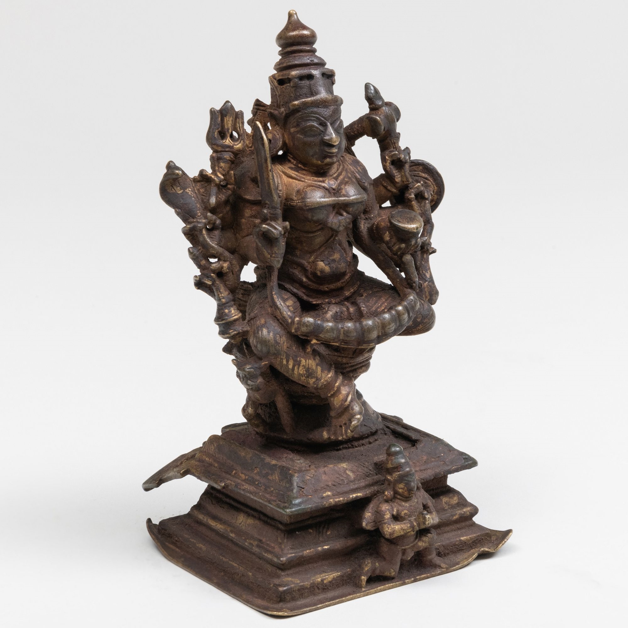 Indian School | South Indian Bronze Figure of Durga | MutualArt