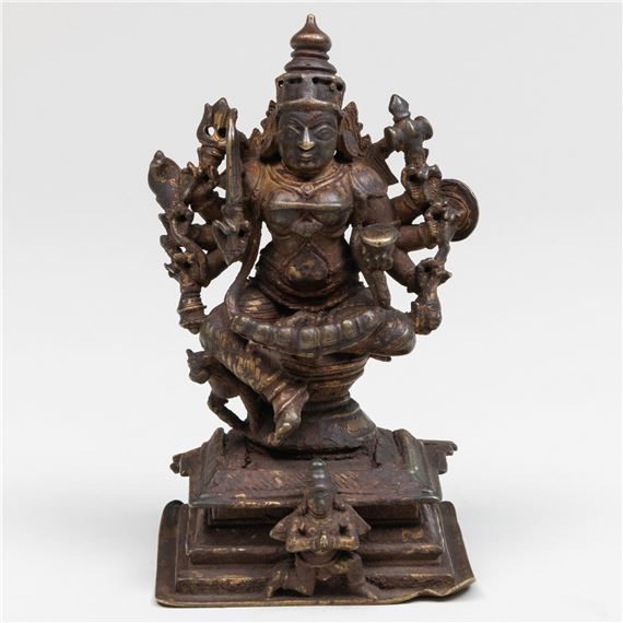 Indian School | South Indian Bronze Figure of Durga | MutualArt