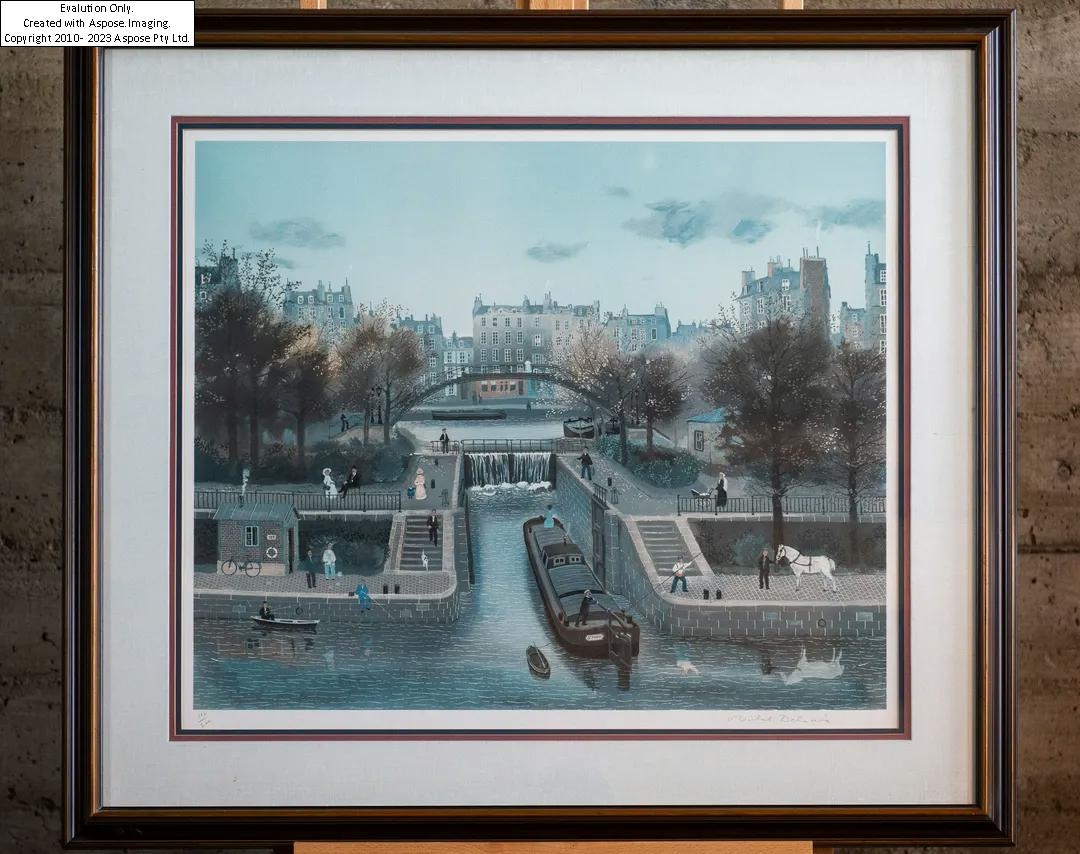 Michel Delacroix | CANAL ST. MARTIN EN AUTOMNE | MutualArt