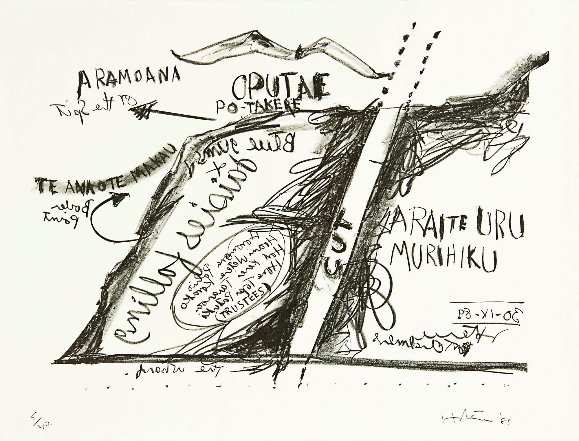 Ralph Hotere | Oputae | MutualArt