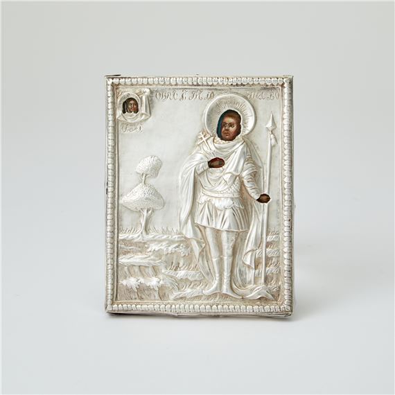 Yegor Antipev | Russian Silver Icon of the Holy Martyr John the Warrior ...