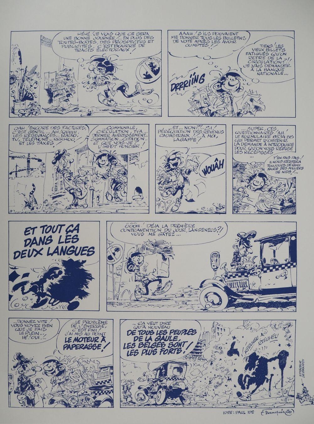 Andre Franquin | Gaston Lagaffe: The Belgians are the strongest (1980 ...