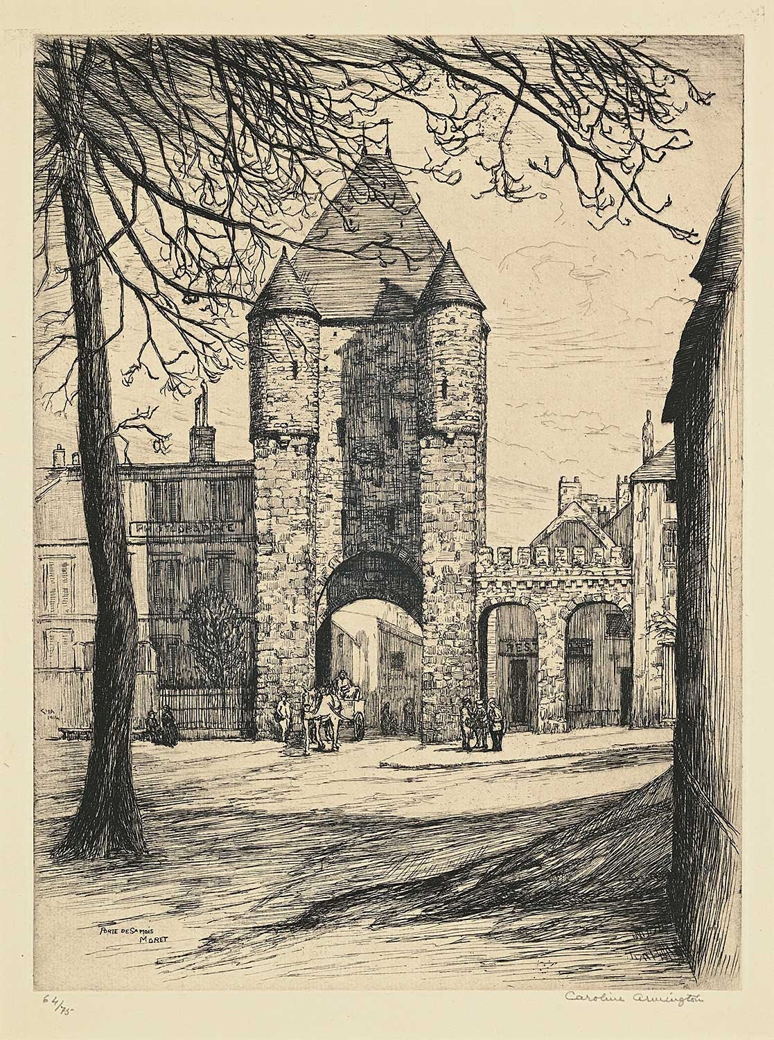 Caroline Helena Armington | Porte de Samois, Moret (1914) | MutualArt