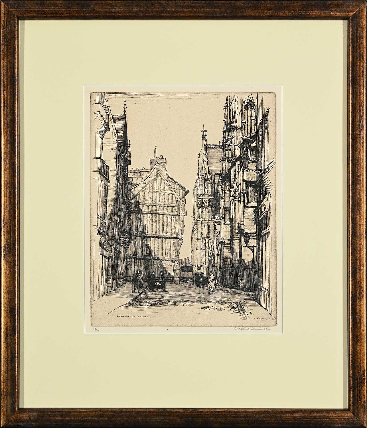 Caroline Helena Armington | La Rue aux Juifs Rouen #43/100 (1923 ...