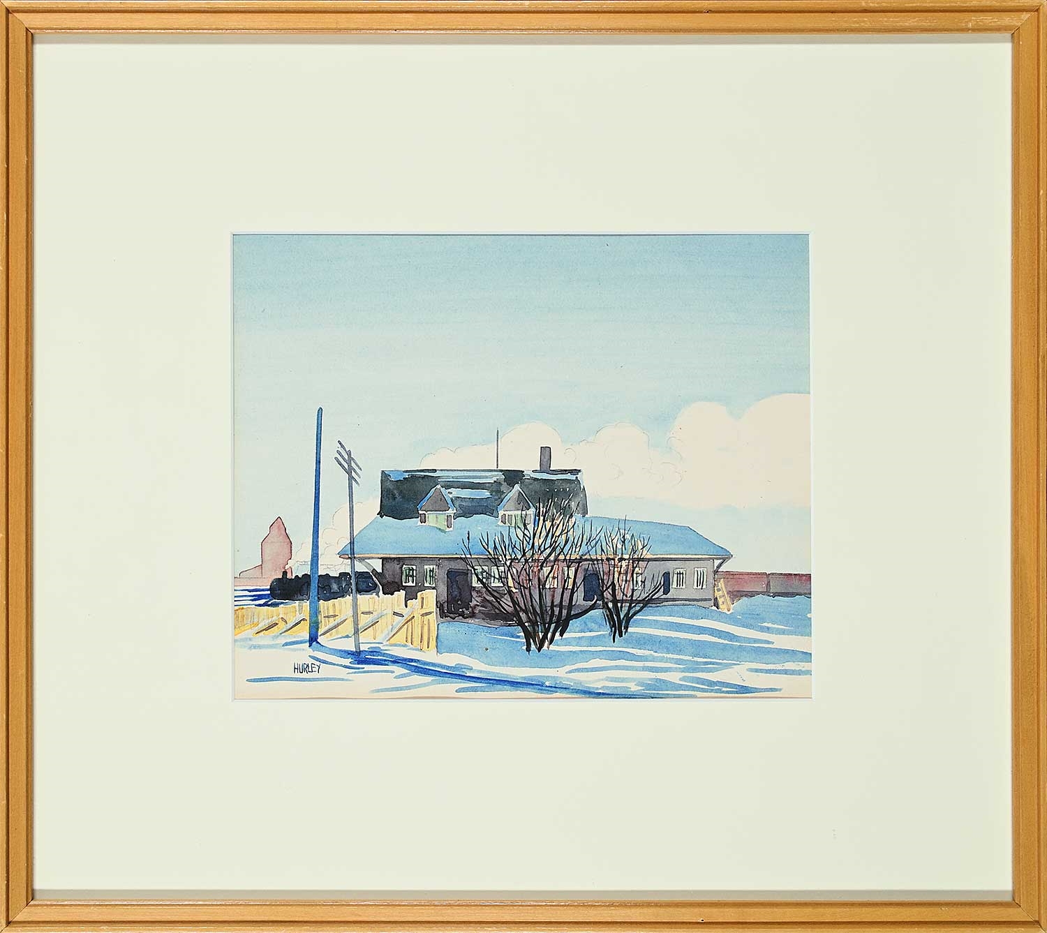 Robert Newton Hurley | Untitled - Sutherland Railway Station (1930 ...