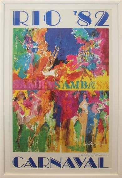 LeRoy Neiman | Signed LeRoy Neiman Rio '82 Carnaval Poster | MutualArt