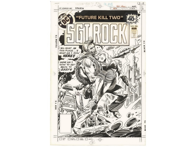 Joe Kubert | 1979 Sgt. Rock #326 Cover Art Joe Kubert (1979) | MutualArt