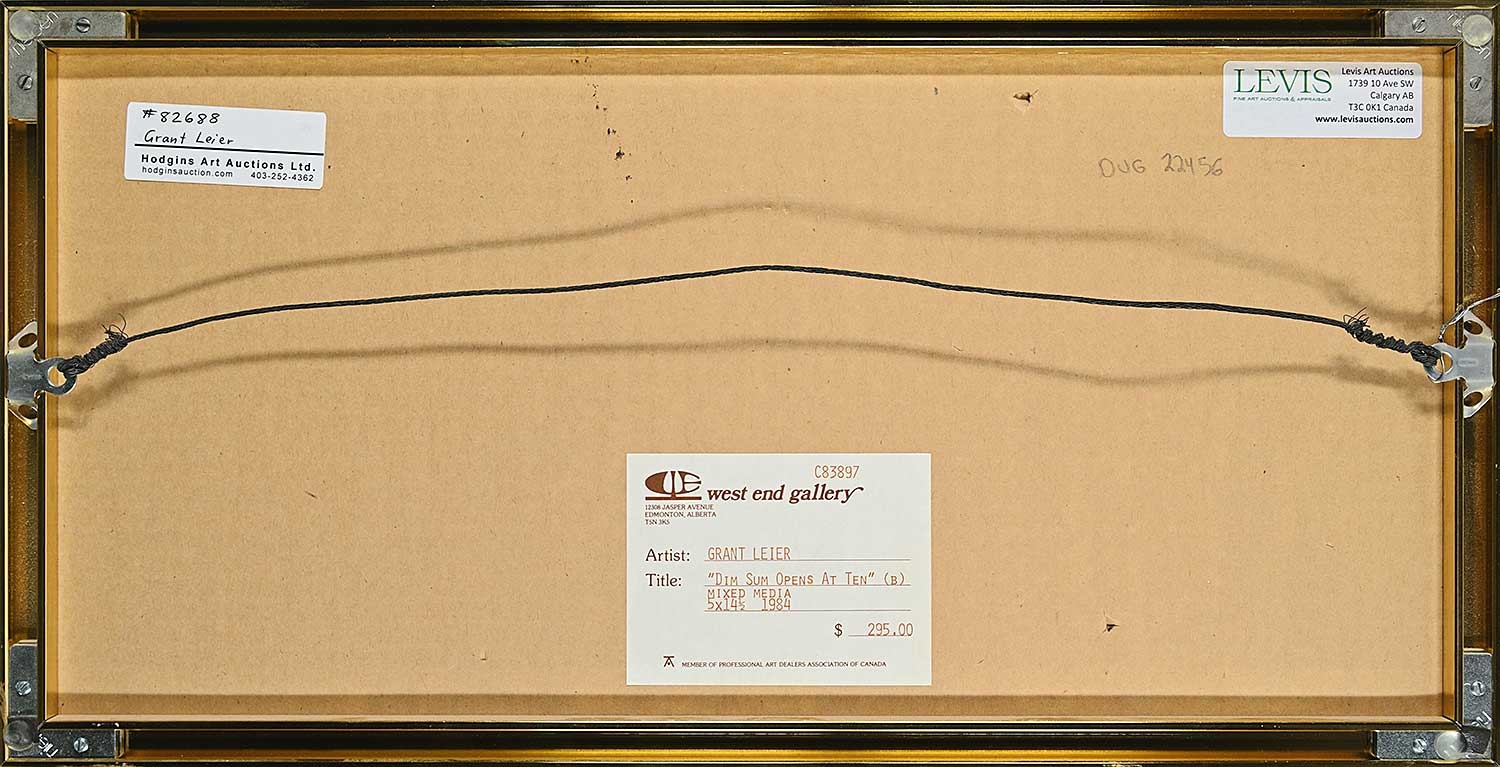 Grant Leier | Dim Sum Opens at Ten [B (1984) | MutualArt