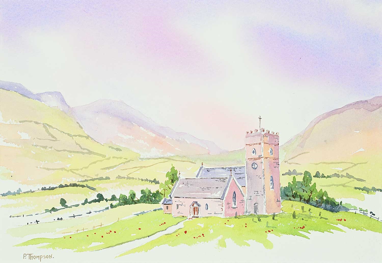 Peter Thompson | Untitled - Church in the Valley | MutualArt