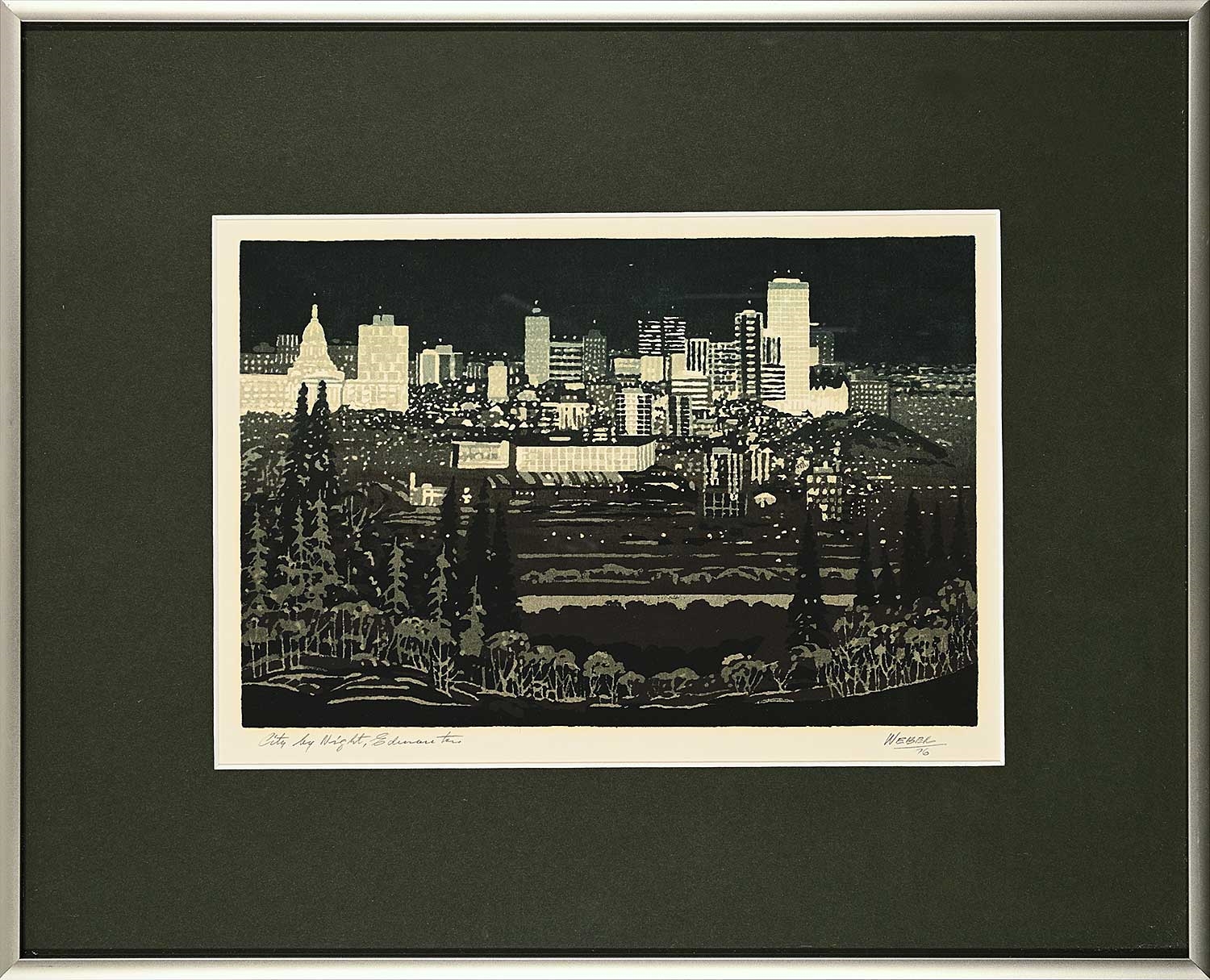 George Weber | City by Night, Edmonton (1976) | MutualArt
