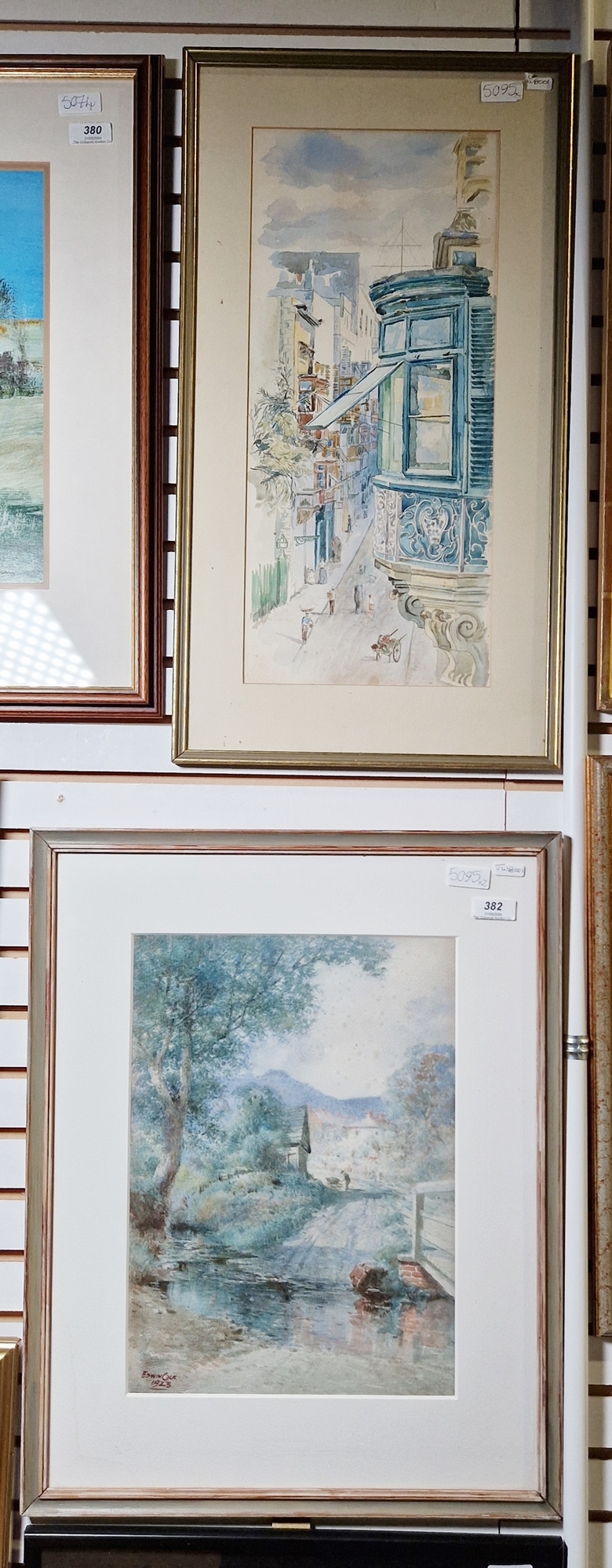 Edwin Cole | Rural scene with stream | MutualArt