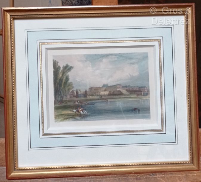 William Callow | After William CALLOW (?) Set of 2 heightened ...