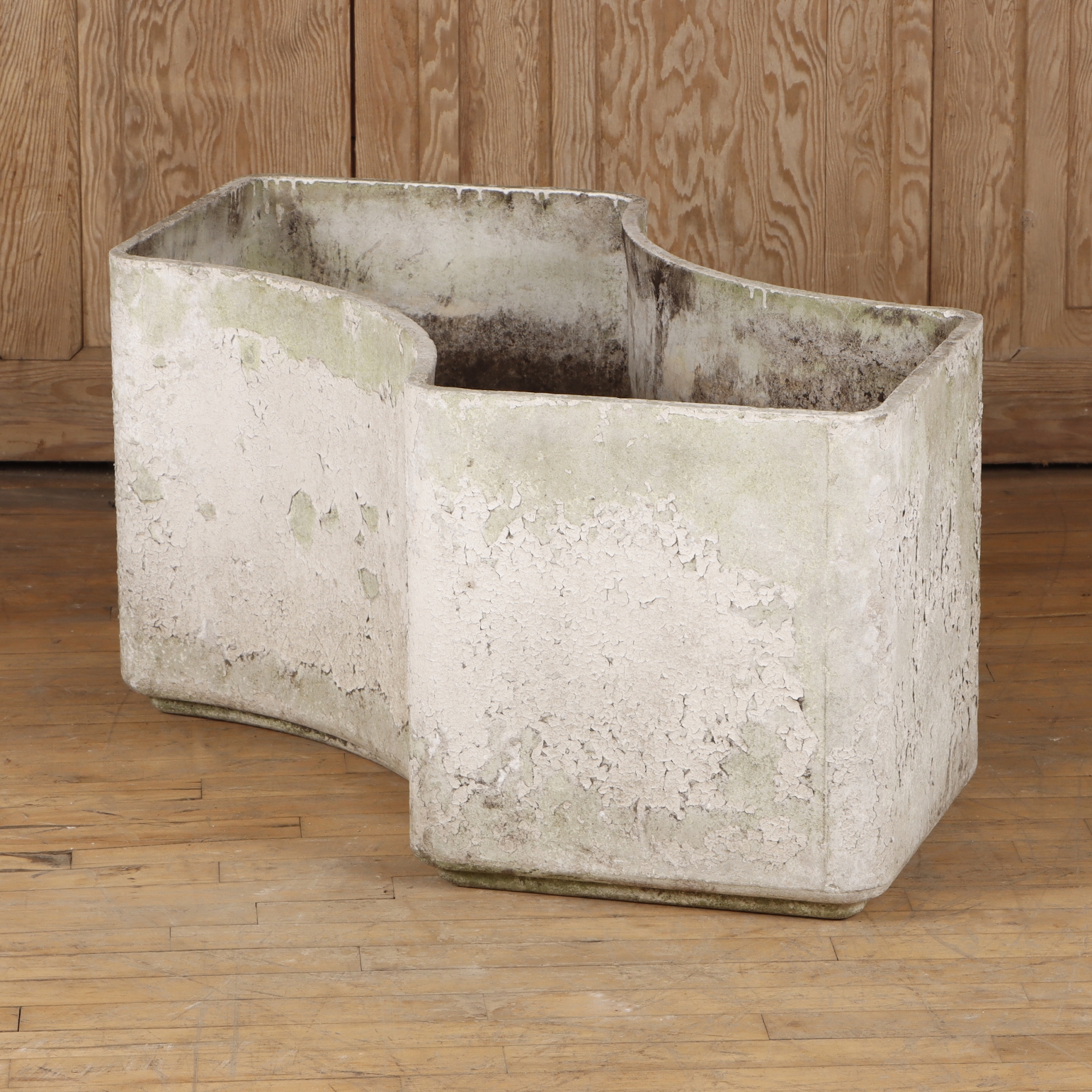 Willy Guhl | A French cast stone planter of pinched form by Willy Guhl ...
