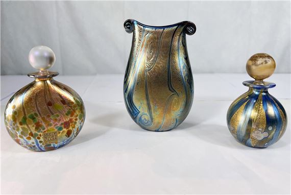 Timothy Harris | Isle of Wight Glass: an iridescent lustre vase with ...