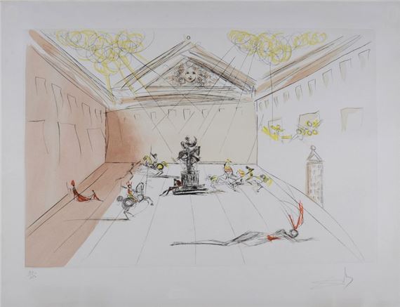 Salvador Dalí | Plaza Mayor (1973) | MutualArt