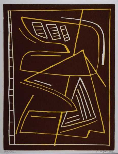 Alberto Magnelli | Composizione con Rosso (1965) | MutualArt