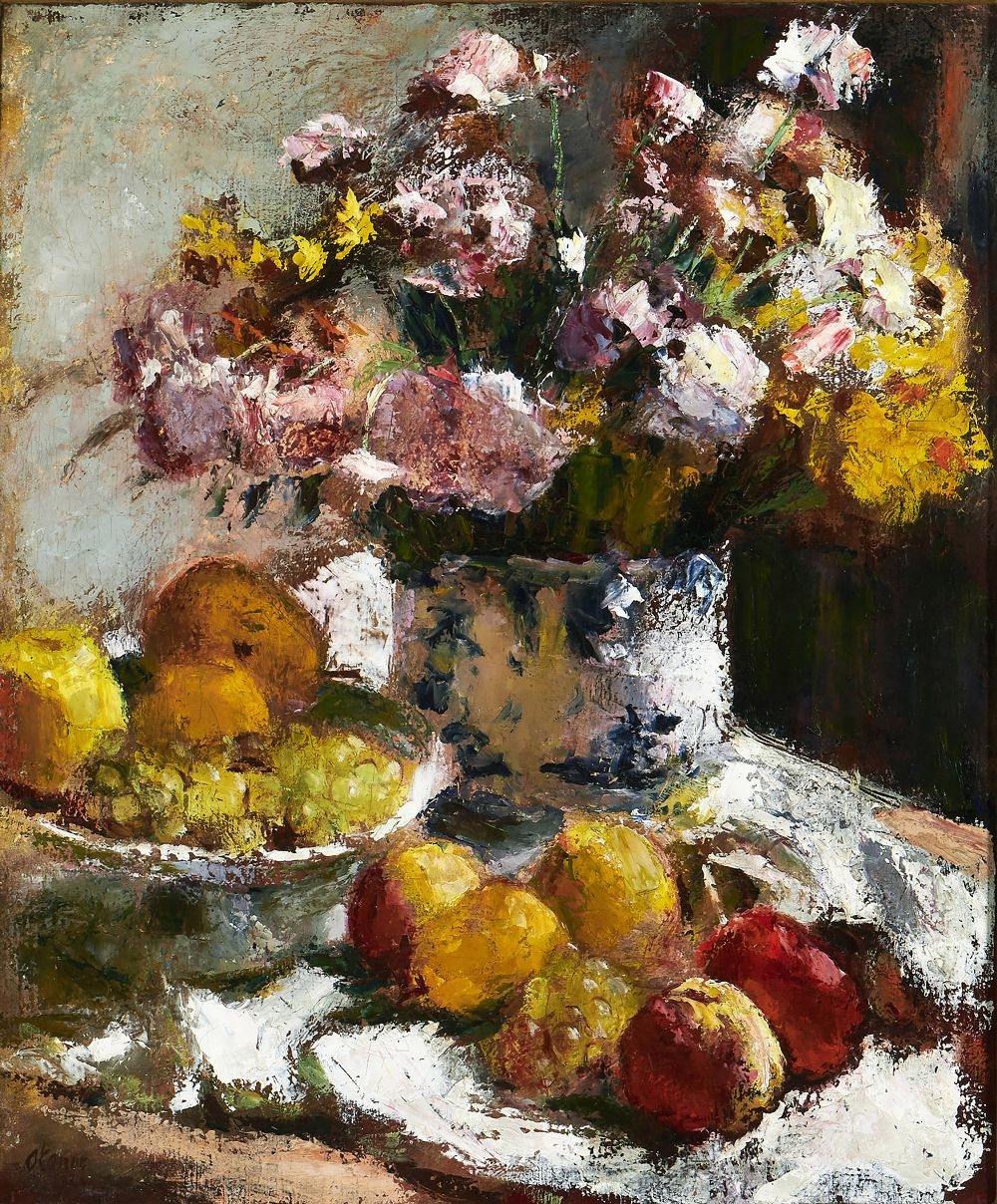 Roderic O'Conor | STILL LIFE - APPLES AND PEARS IN A BOWL | MutualArt