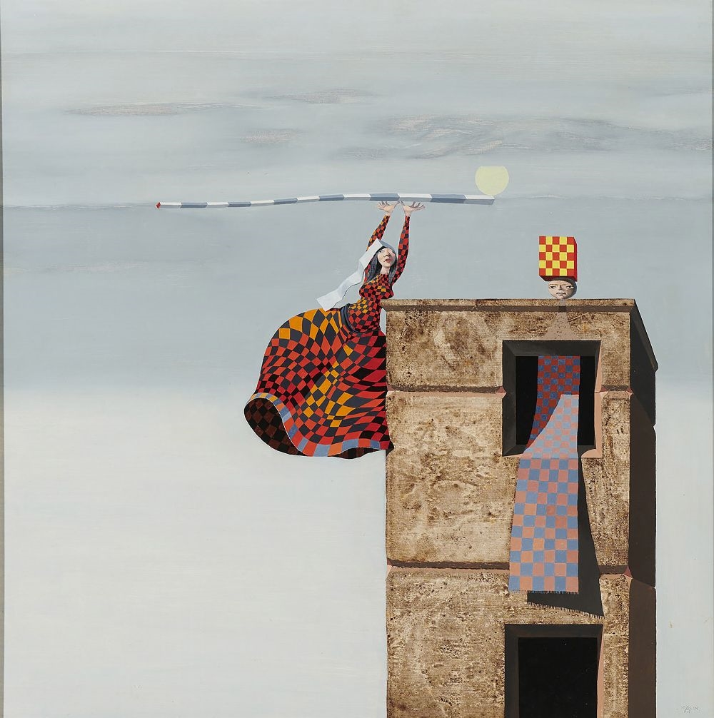 Colin Middleton | BUILDINGS WITH DISTANT SPINNEY | MutualArt