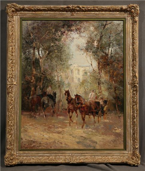 Charles Hoffbauer | Charles Hoffbauer Oil on Canvas | MutualArt