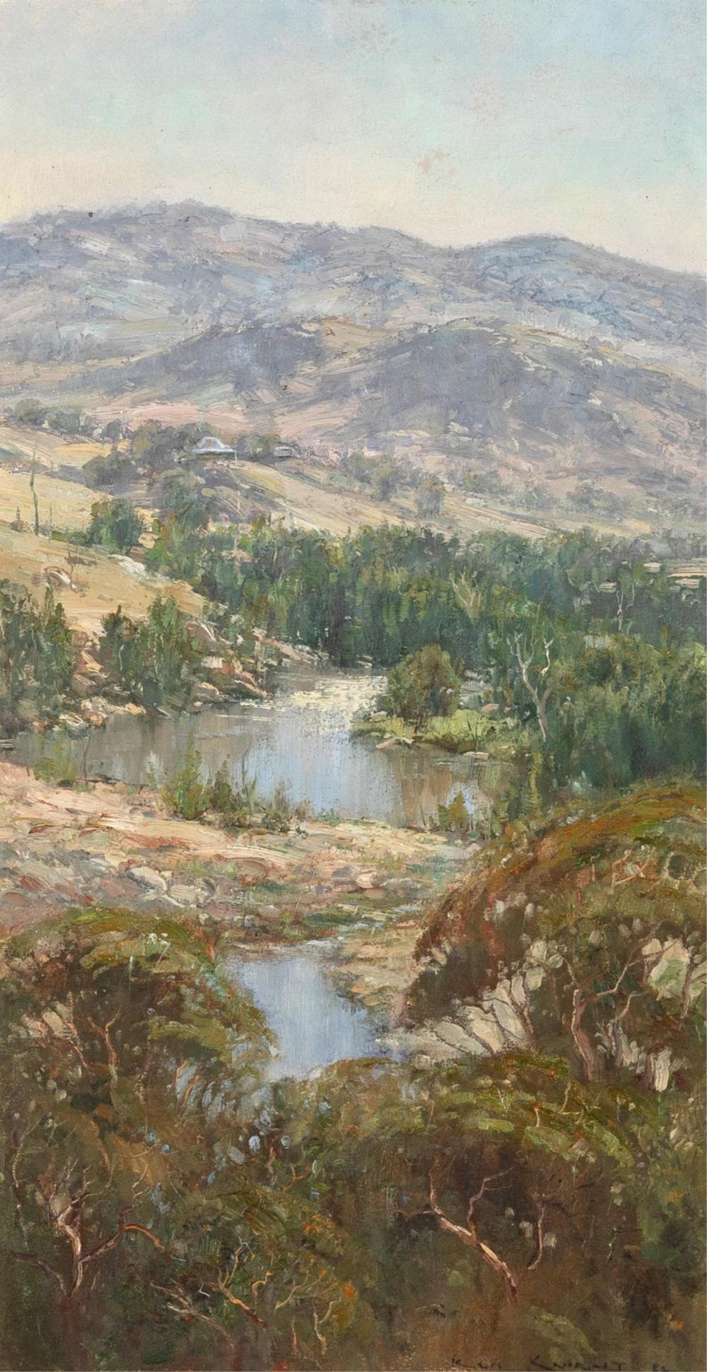 Ken Knight | Across the bay. Petrel Cove, Fleurieu Peninsula | MutualArt