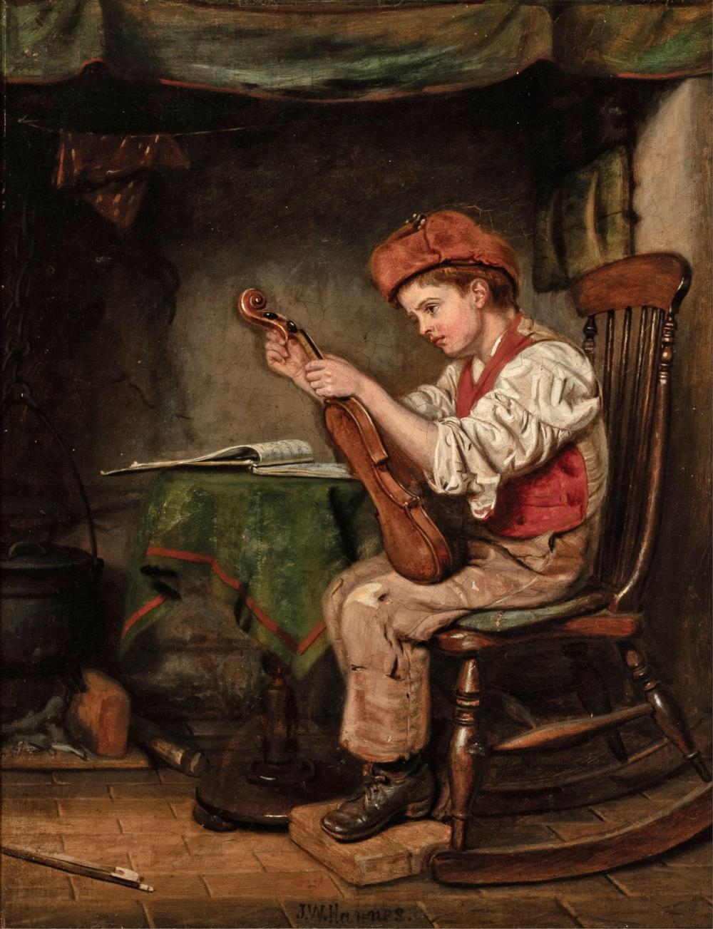 John Haynes-Williams | Tuning the Fiddle | MutualArt