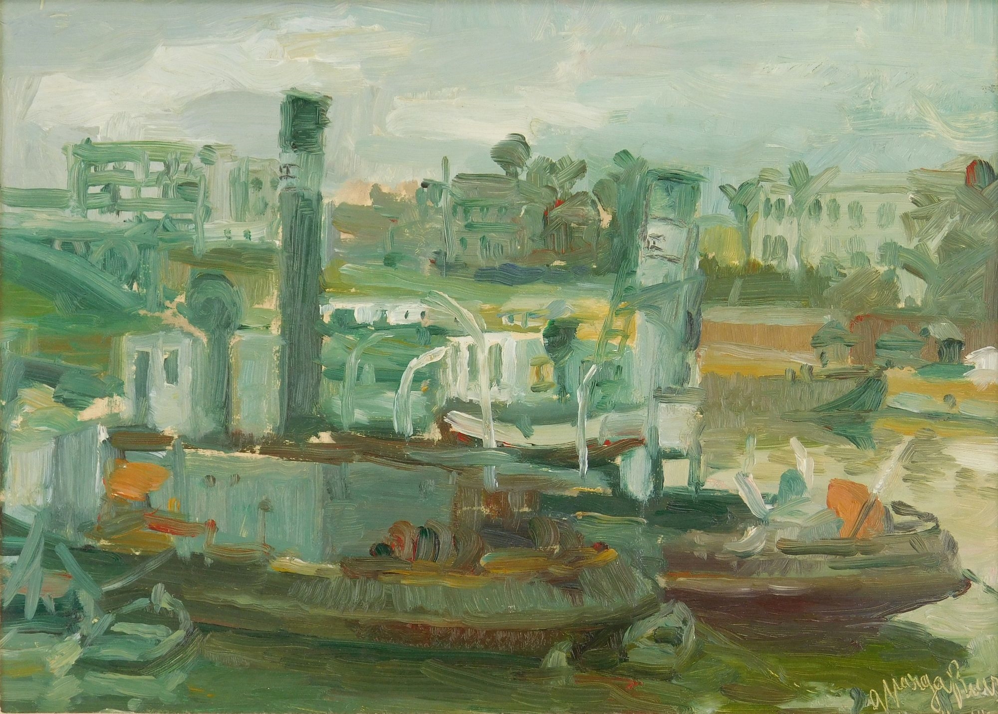 Guillermo Vargas Ruiz | Harbor Scene | MutualArt