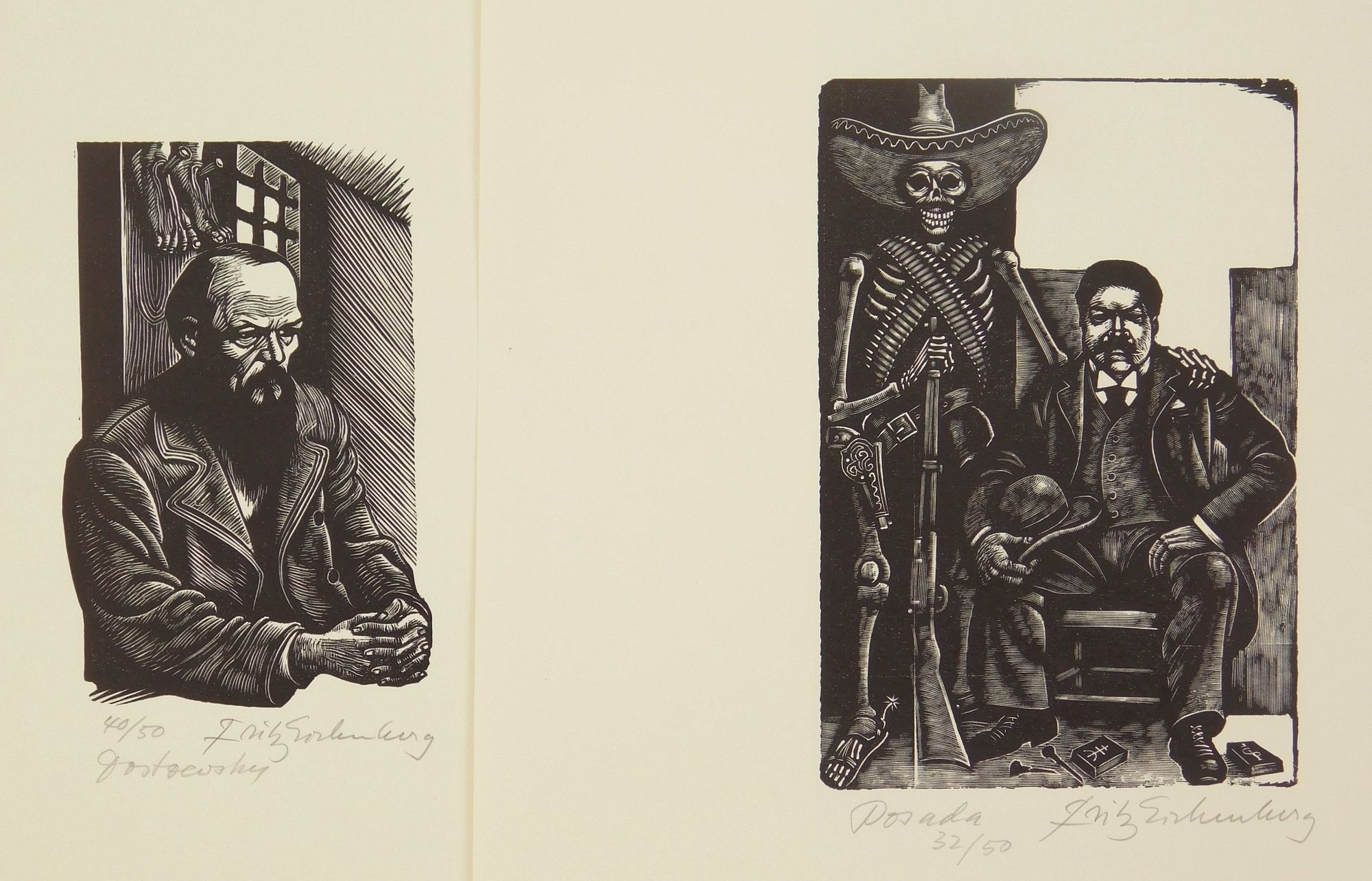 Fritz Eichenberg | Fritz Eichenberg (3) Wood Engravings Signed | MutualArt