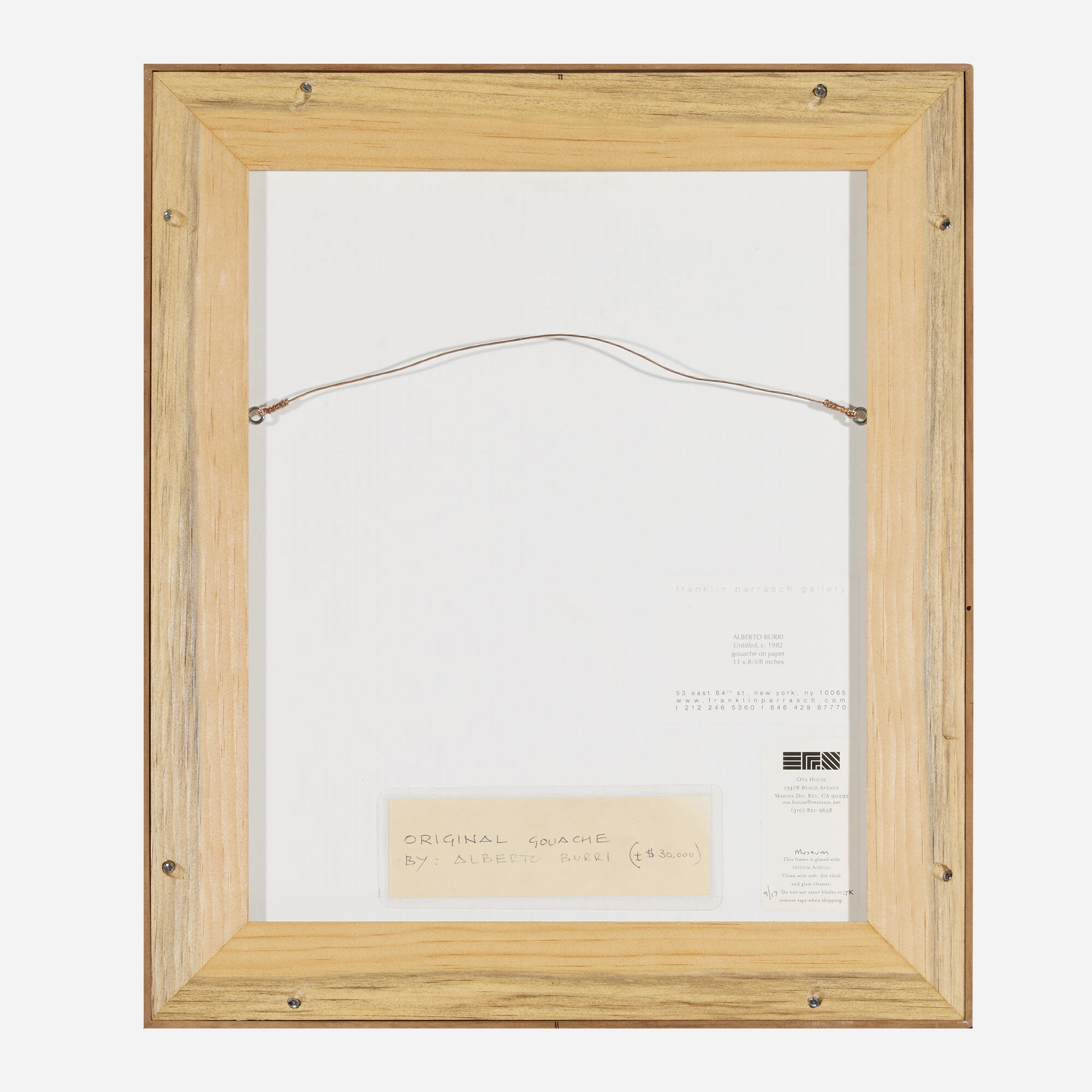 Alberto Burri | Untitled (Circa 1982) | MutualArt