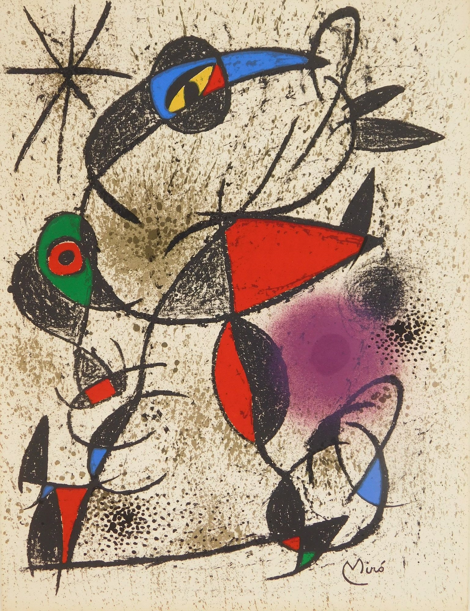 Joan Miró | Joan Miro (Spanish, 1893-1983) lithograph (1972) | MutualArt