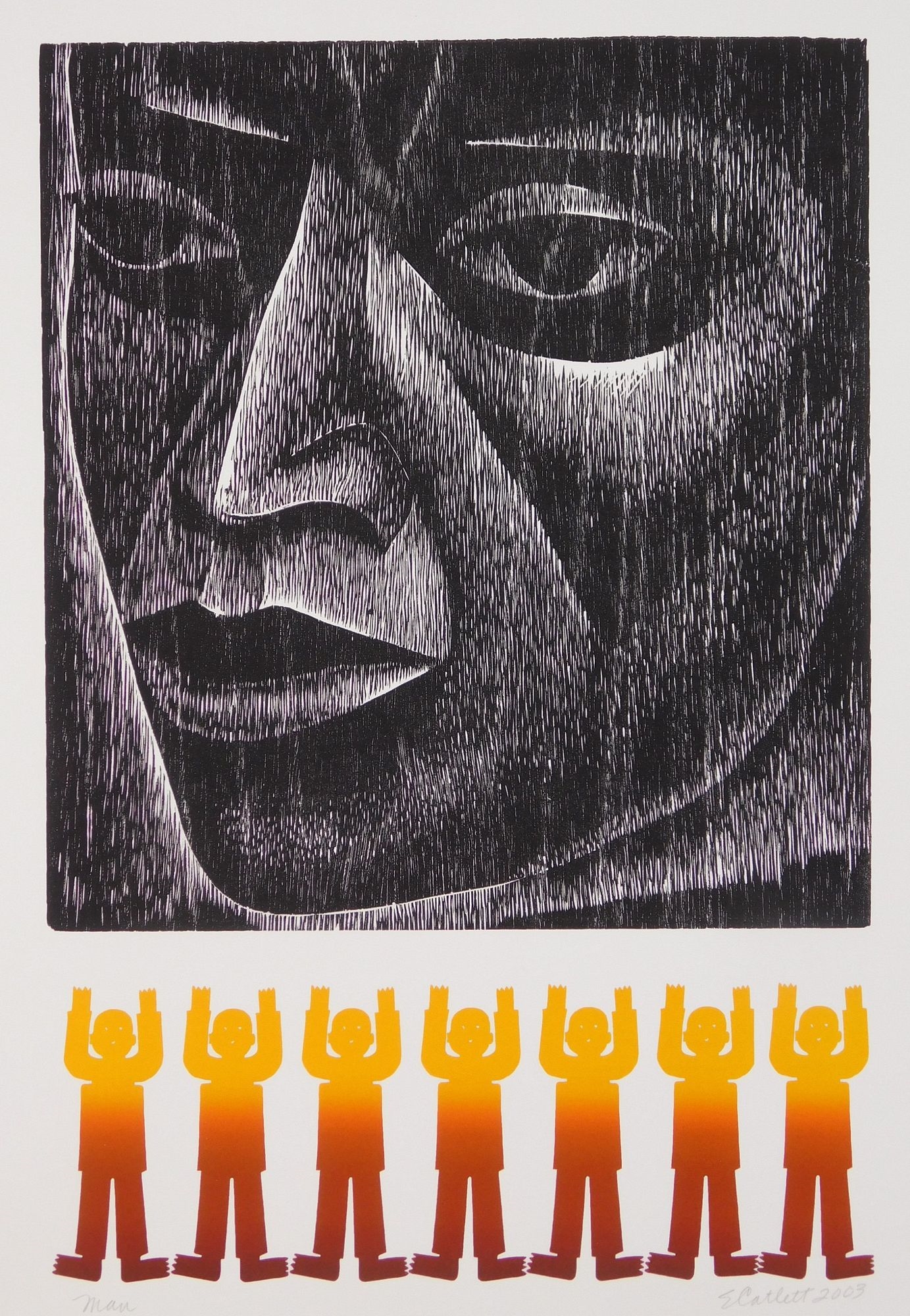 Elizabeth Catlett | The Black Woman Speaks (1960) | MutualArt