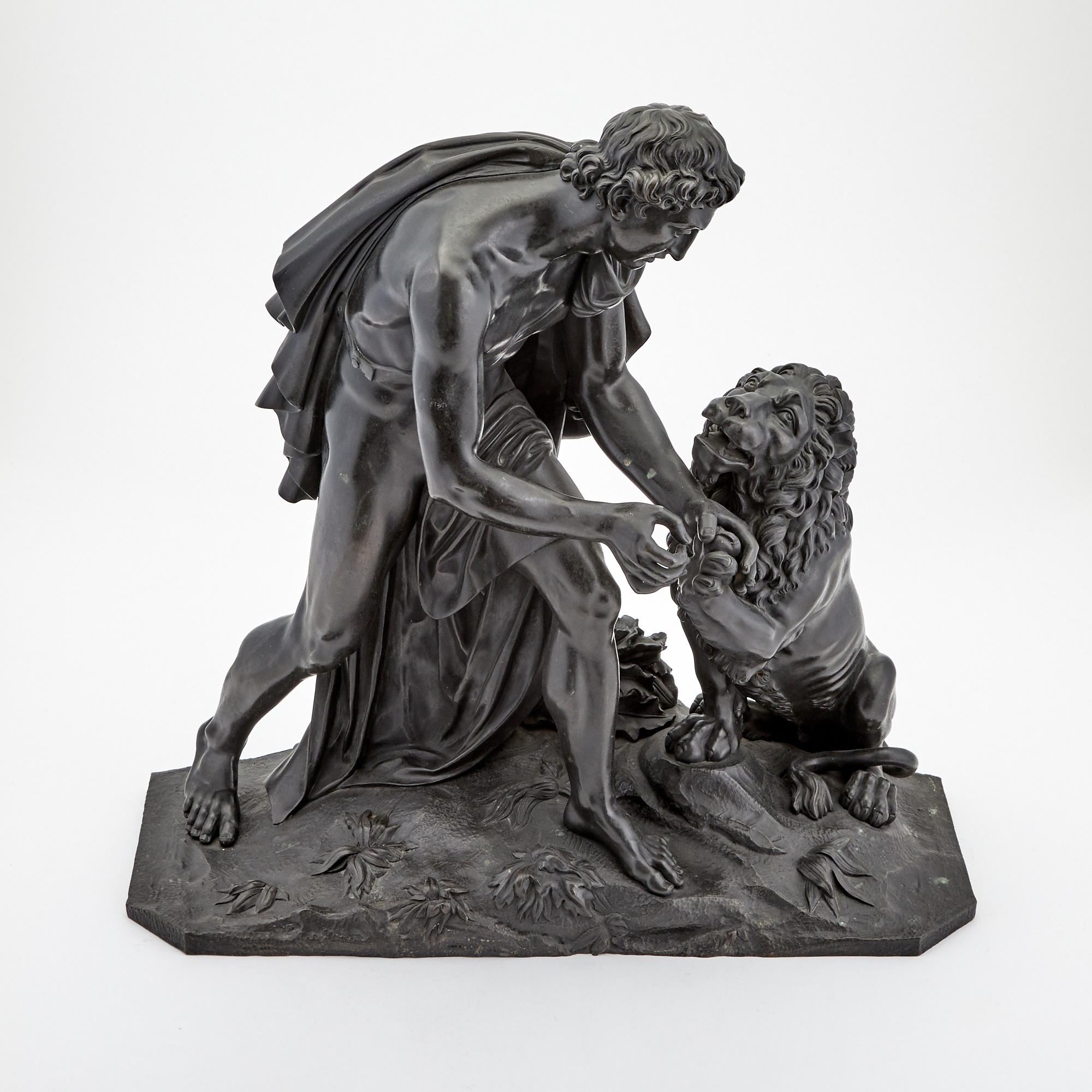 Jean-Baptiste Stouf | French Patinated-Bronze Group of Androcles and ...